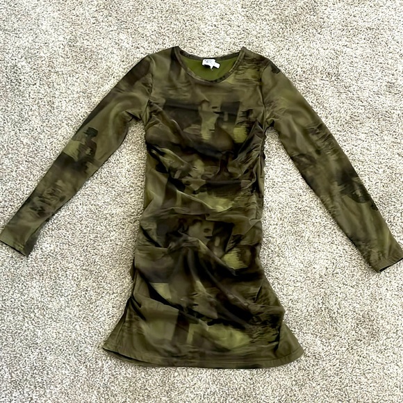 Princess Polly | Dresses | Princess Polly Favel Mesh Long Sleeve Mini ...